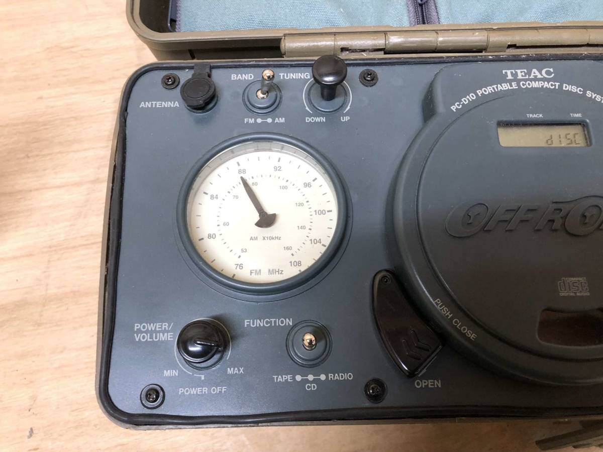 激レア TEAC ティアック OFF ROAD ポータブルCDシステム PC-D10(ラジカセ)｜売買されたオークション情報、yahooの商品情報をアーカイブ公開 - オークファン ...