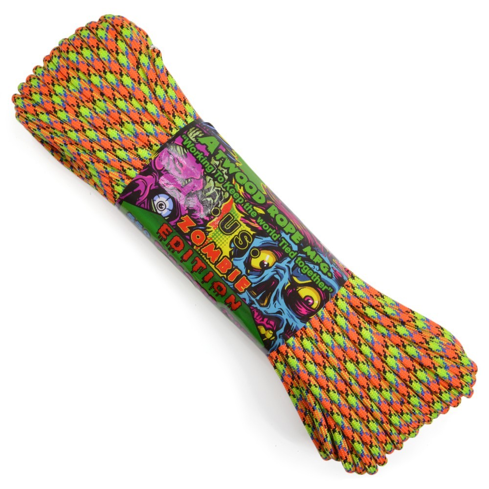 ATWOOD ROPE ゾンビ エディション 550パラコード タイプ3 ヴァイラス アトウッドロープ ARM 商用 ZOMBIE ...