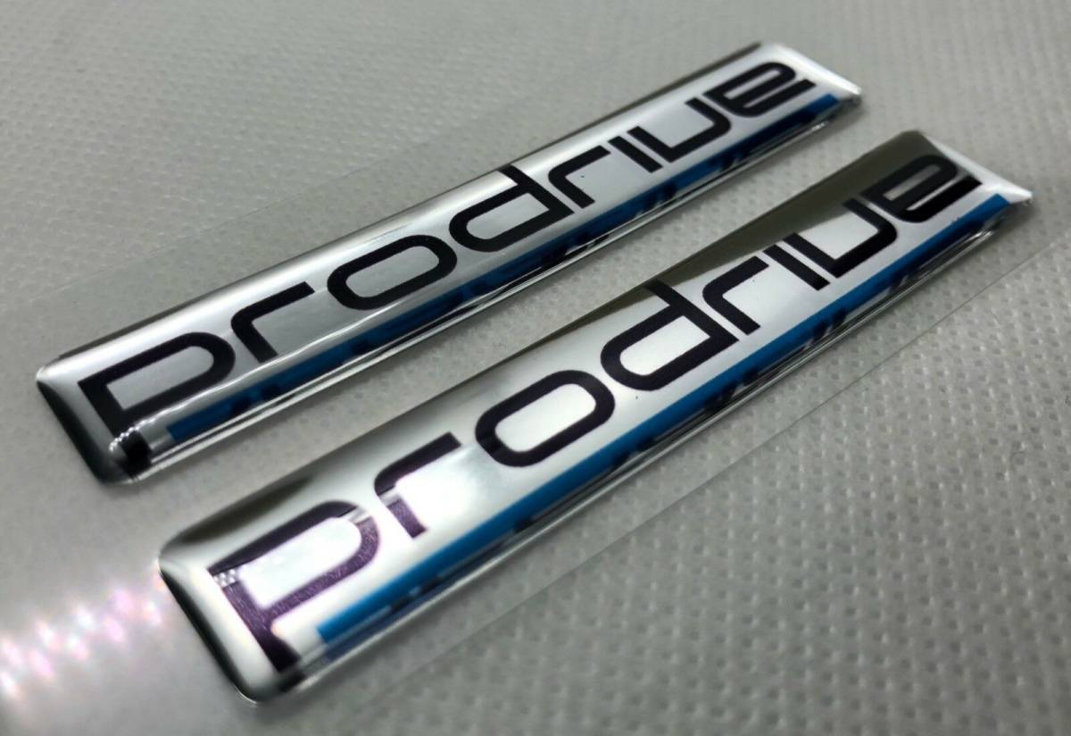 期間限定セール PRODRIVE Decal Sticker プロドライブ デカール ステッカー 2枚セット ドームシール 3D シルバー ...