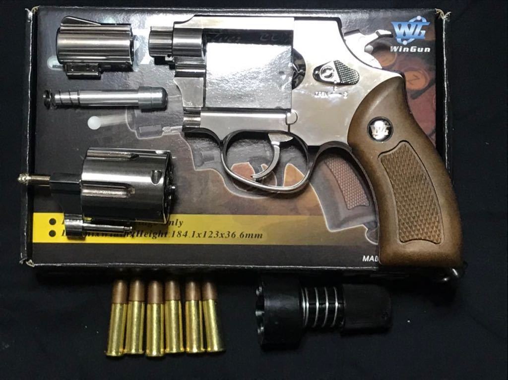 WG SPORT REVOLVER/スポーツリボルバー 733 2インチ シルバー CO2 パーツセット 検/チーフススペシャル スナブノーズ ...
