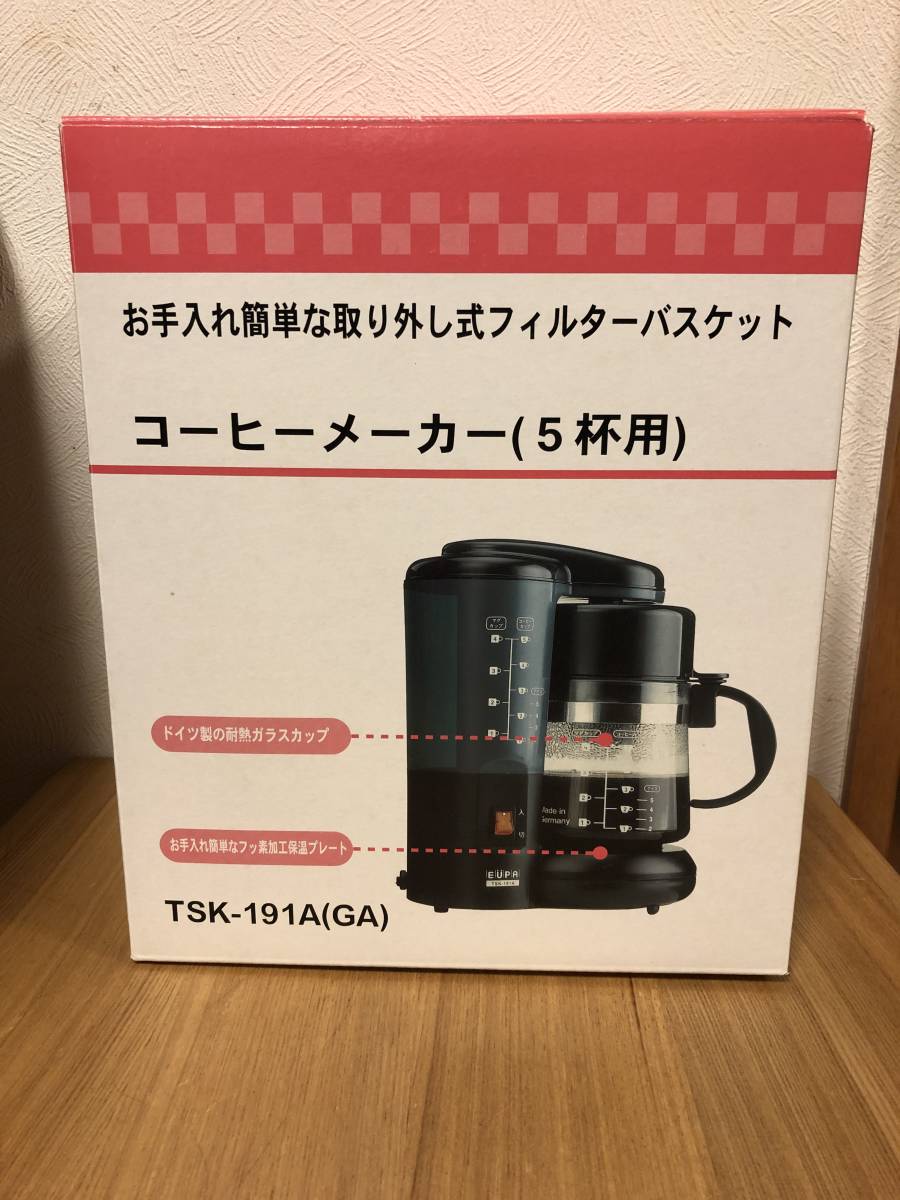 コーヒーメーカー 5杯用 TSK-191A GA TSANN KUEN JAPAN/TOKYO 自宅保管品 品 長期保管品 通電のみ確認(コーヒーメーカー一般)｜売買されたオークション情報 ...