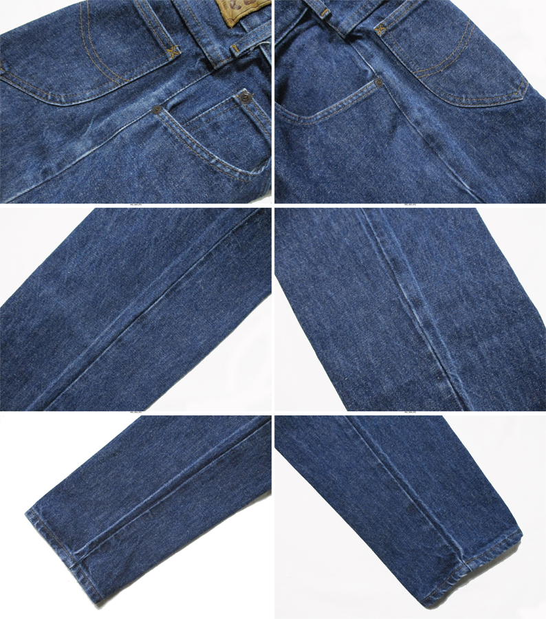 70s 80s Vintage Lee ROUGH RIDERS FOUNDED KANSAS 1889 リー TALONジッパー ワイド ...