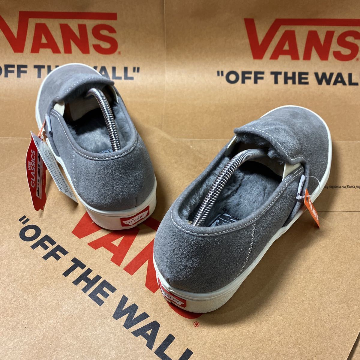 VANS SLIP ON SF SUEDE フェイクファー 26.5cm EVAソール ヴァンズ バンズ スリッポン スウェード メンズ ...