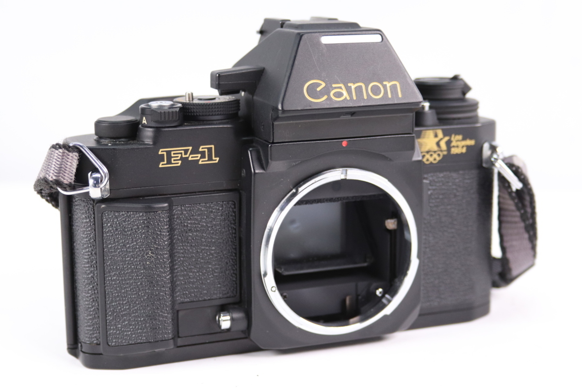 CANON NEW F-1 AE LOS ANGELES 1984 ロサンゼルスオリンピック記念モデル MF 一眼レフ フィルムカメラ ...