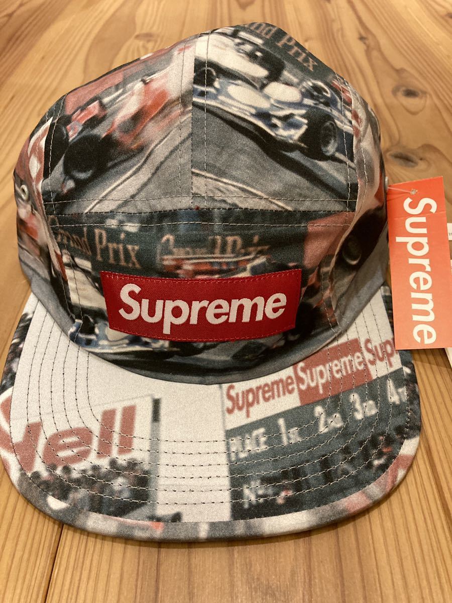 2019SS Supreme Grand Prix Camp Cap Black シュプリーム ボックスロゴ box logo Tiffany ...