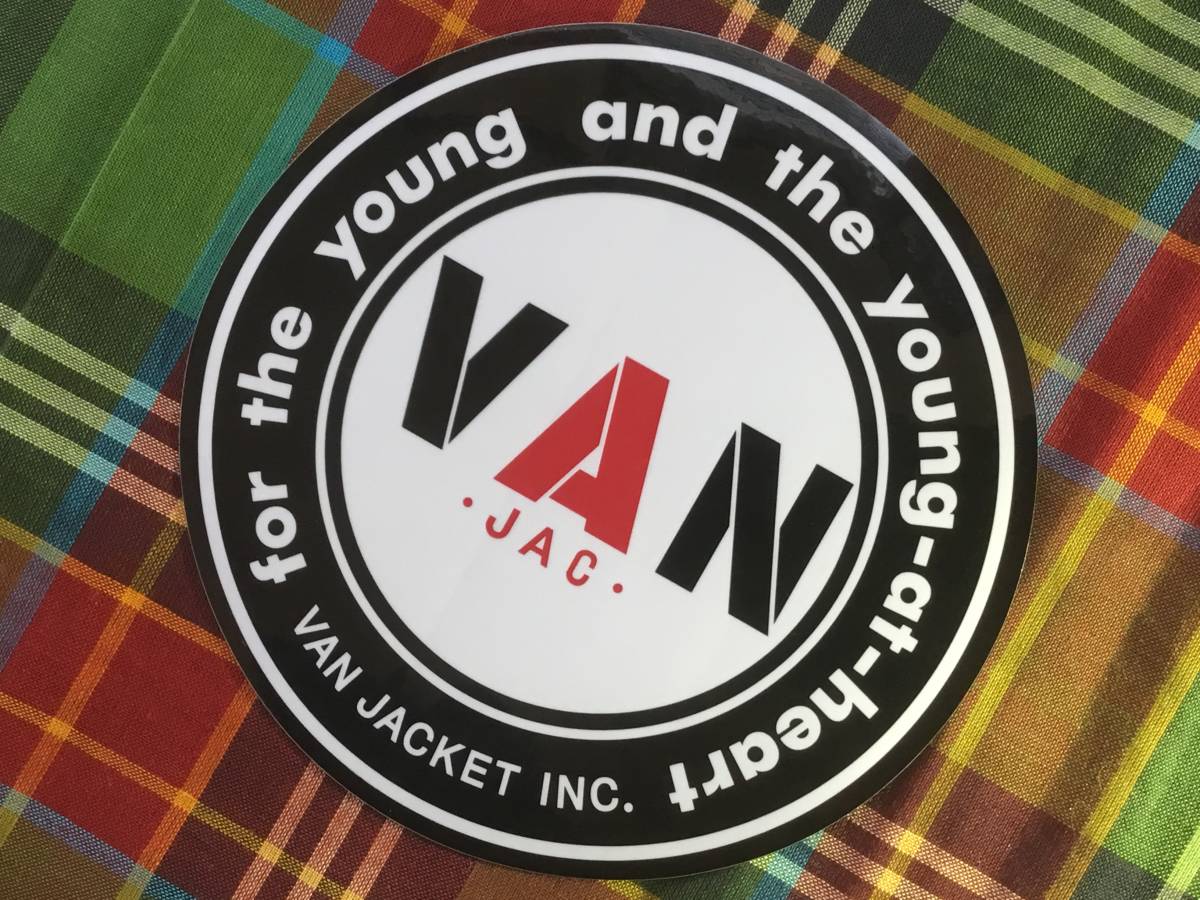 VAN JAC ヴァンヂャケット 丸VANステッカー2枚セット 紙袋ロゴデザインの特製パッケージ付き VAN JACKET INC. / ホンダ N360 S800 アイビー(広告、ノベルティ ...