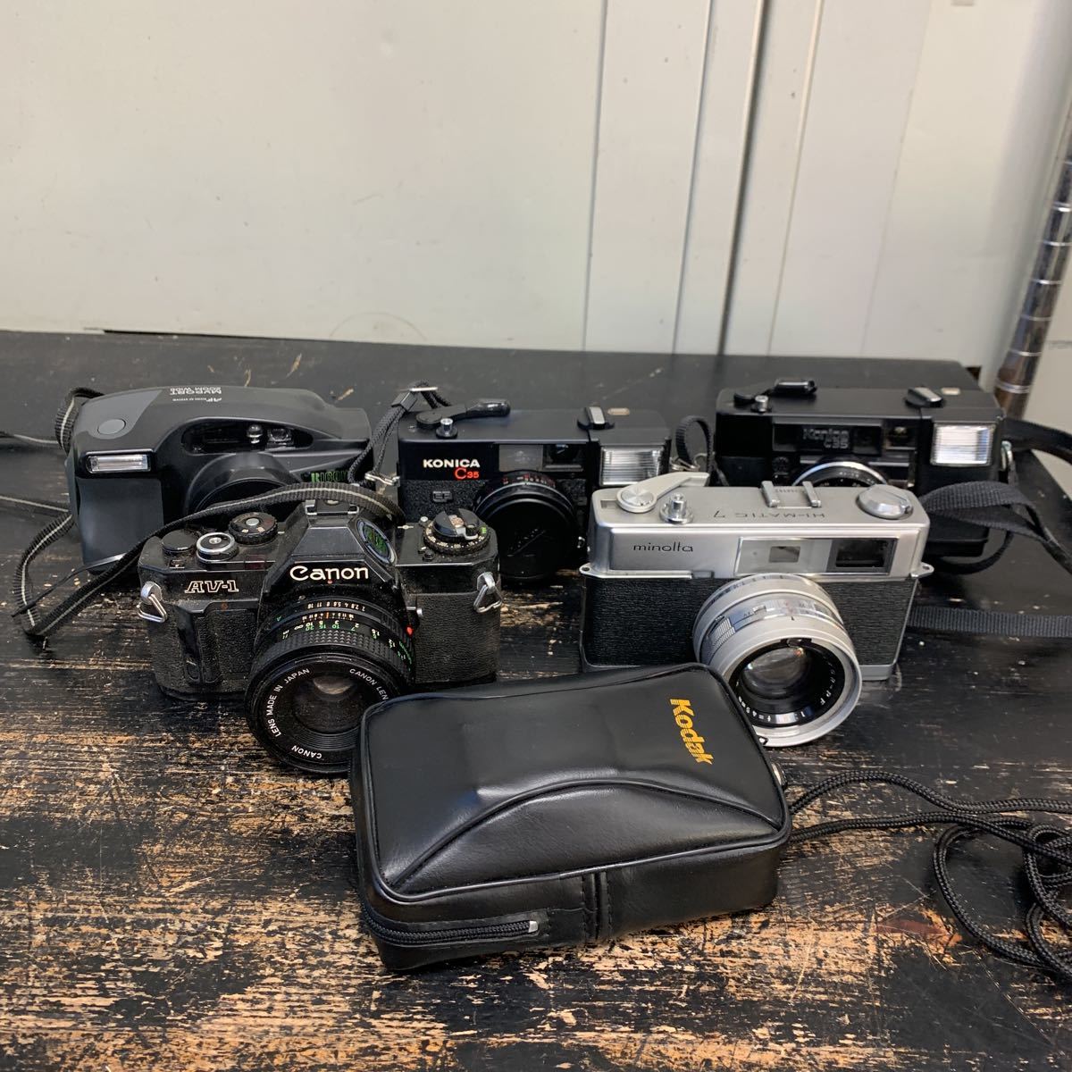 t1-120 ジャンク品 フィルムカメラ 6点まとめて Canon Kodak Konica RICOH minolta(フィルムカメラ ...