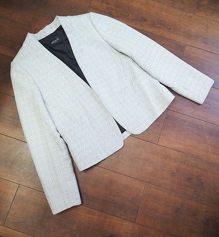 article アーティクル／デザインジャケット フォーマルジャケット ノーカラー 卒業 入学式 ライトグレー／サイズ11AR(Lサイズ)｜売買されたオークション情報、yahooの商品情報を ...