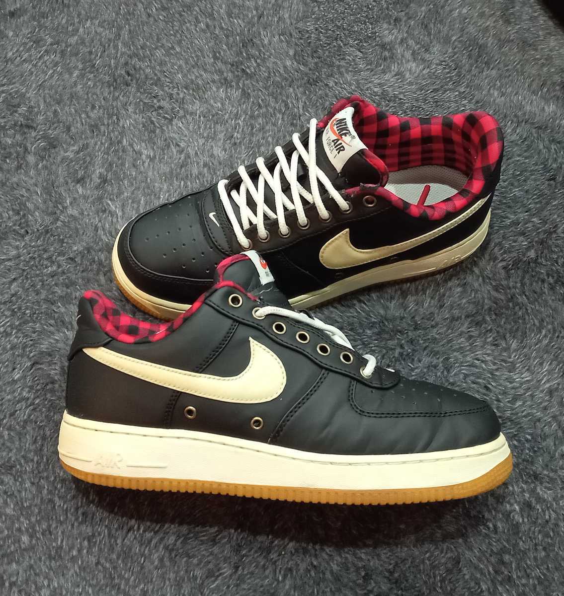 H14 特価/Used/入手困難 NIKE AIR FORCE 1 Low/Lumberjack Pack Black/Jordan sb ...