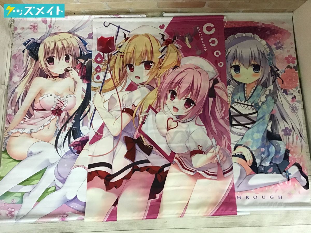 現状 コミケグッズ B2タペストリー 無人少女 梱枝りこ Come Through あづみ一樹 Chericot Rozel 茉宮祈芹 計3点(タペストリー)｜売買されたオークション情報 ...