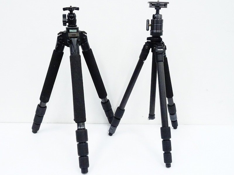 Velbon Carmagne 540EL/Kenko FP 90 ZS-N/INDURO C014 三脚 2台セット ベルボン ケンコー ...
