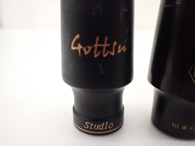 MEYER NEWYORK 6 アルト用 + MEYER MEDIUM 6 テナー用 + Gottsu studio マイヤー ゴッツ マウスピース セット ∽ 64AAF-10(アクセサリー ...