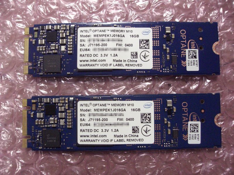 ⇒ 品 INTEL OPTANE MEMORY M10 16GB 2枚セット MEMPEK1J016GA バルク品(32GB未満)｜売買された ...