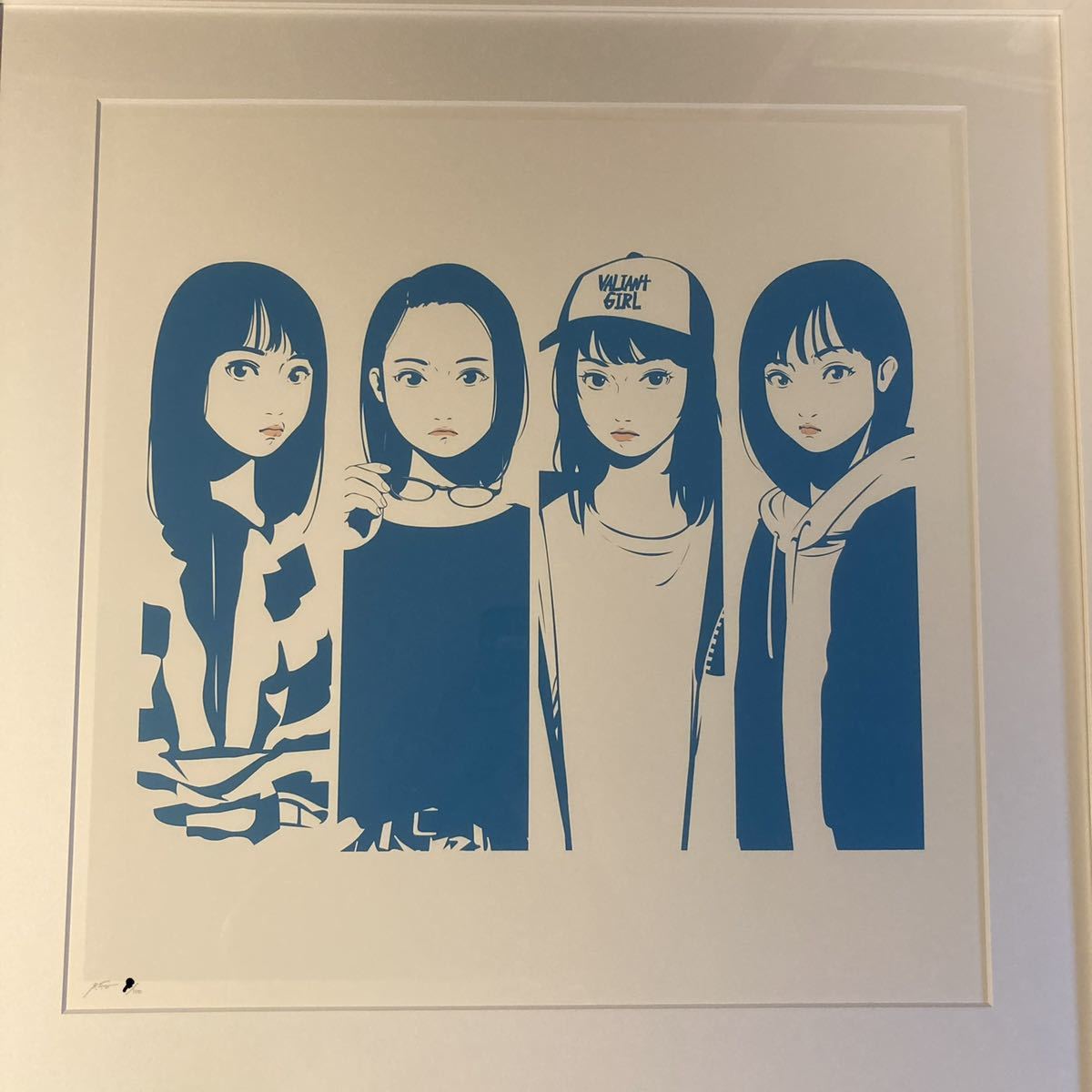 不機嫌な彼女達 backsideworks Backside works Silk screen print on paper kyne tide 奈良美智 村上隆 ly 花井佑介(シルクス ...