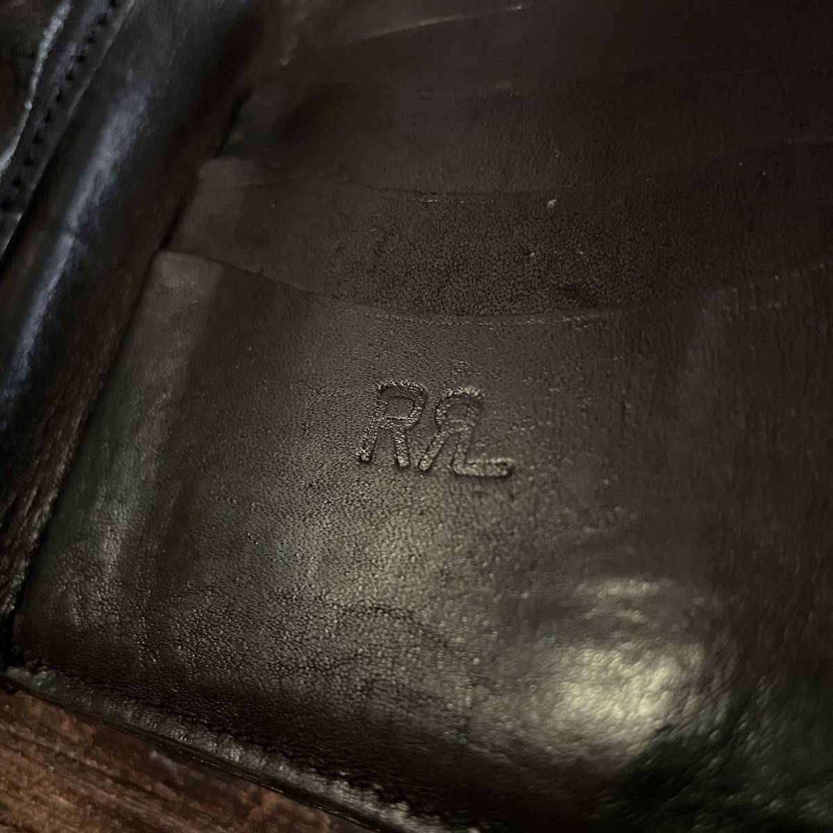 ITALY製 RRL “Leather Chain Wallet” レザー チェーン 財布 ウォレット 二つ折り Ralph Lauren ...