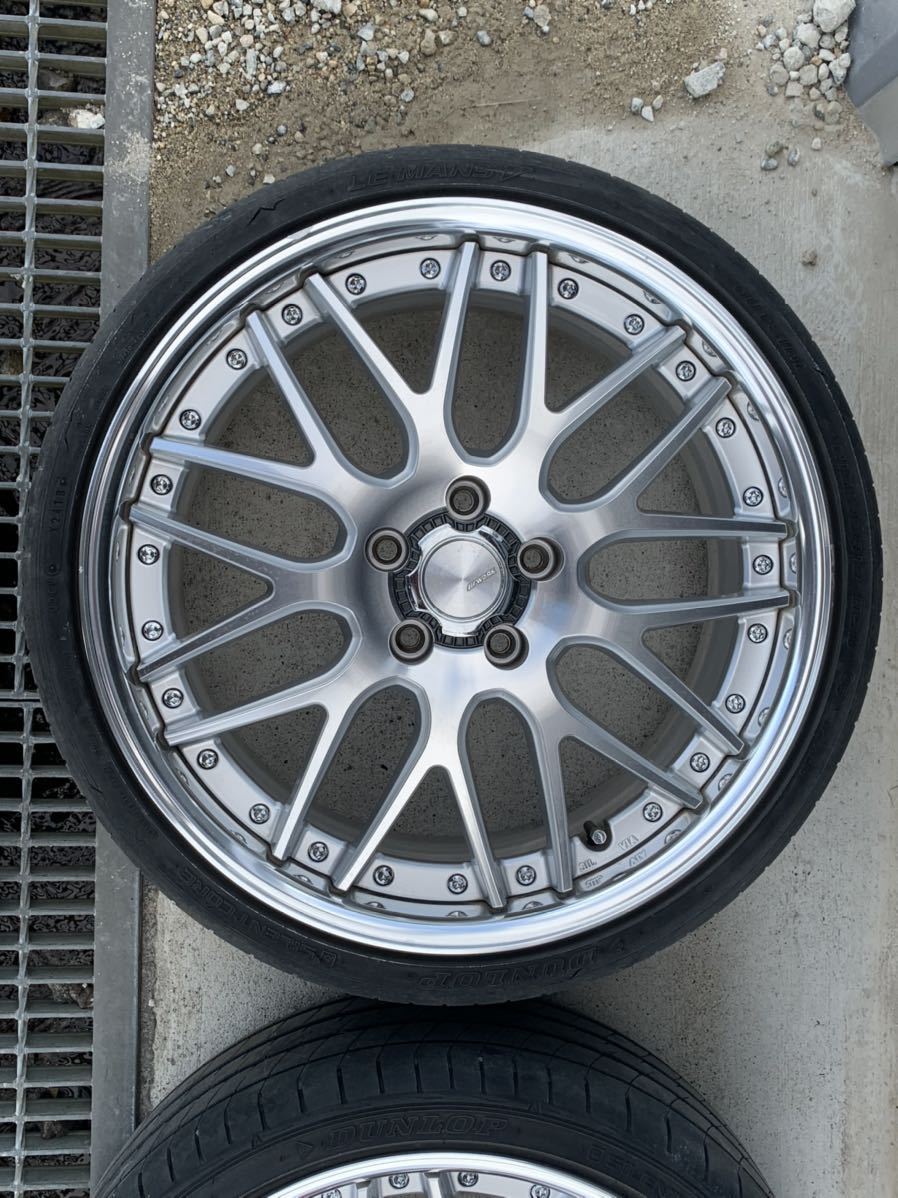 WORK Lanvec LM1 ワーク ランベック 19インチ 7.5J +48 DUNLOP LEMANS V 215/35R19 4本セット(ラジアルタイヤ)｜売買されたオークション情報 ...