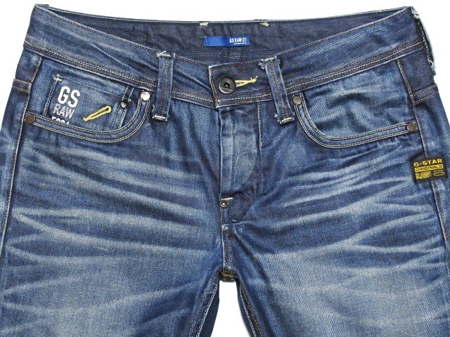 G-STAR RAW ジースターロウ GS 5204 ATTACC W30 ストレート ジップポケットデニム ジーンズ GS RAW01 ...