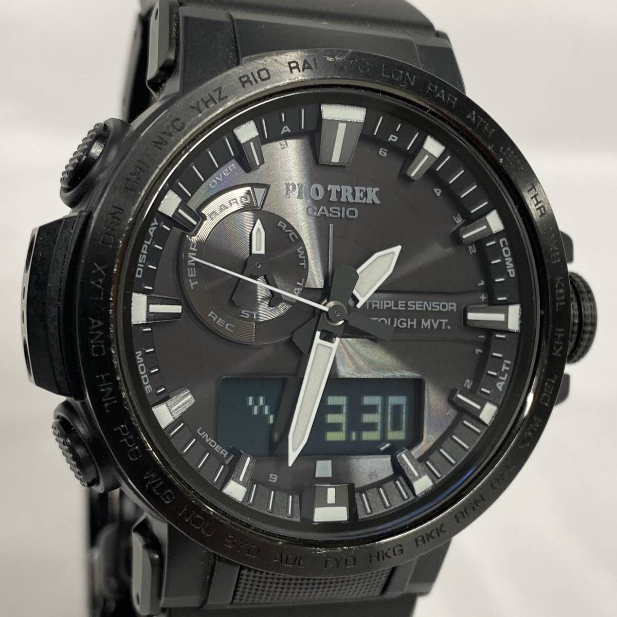 1円スタート カシオ PRW-60FC-1AJF プロトレック トリプルセンサー クライマーライン PRW-60 シリーズ ソーラー電波 ...