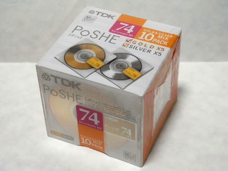 TDK MD PoSHE ポシェ74 GOLD 5枚 SILVER 5枚 合計10枚 ミニディスク(記録媒体)｜売買されたオークション情報 ...