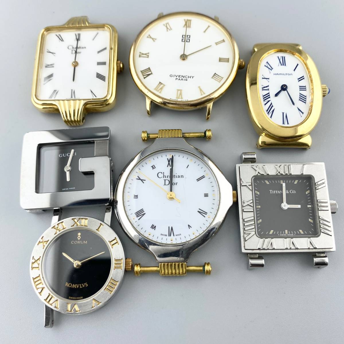 1円〜 CORUM コルム/GUCCI グッチ/TIFFANY&Co. ティファニー他 腕時計 メンズ レディース 7本セット ジャンク ...