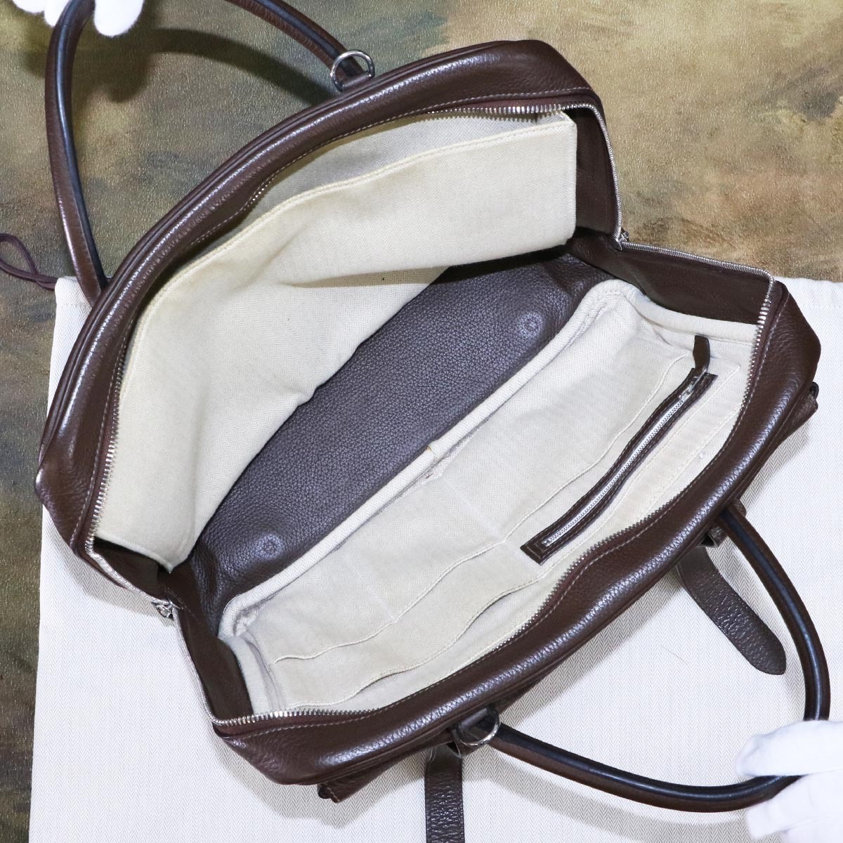 本物 超 エルメス 最高級トリヨンクレマンスレザー スティーブミーティング 2WAYメンズビジネスバッグ A4書類ブリーフケース HERMES(かばん、バッグ)｜売買されたオークション情報 ...