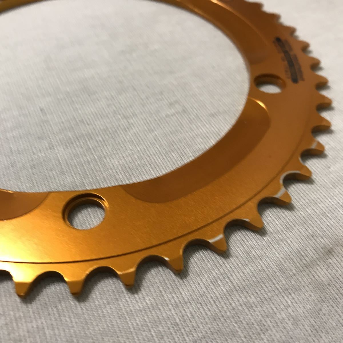 MICHE チェーンリング アドバンスピスタ 厚歯 46T Gold ADVANCED PISTA PCD 144 1/8 シングルスピード ...