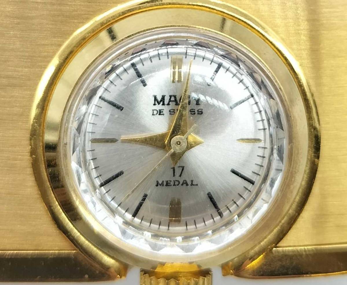 動作未確認 MAGY マギー MARTIN 33 マーティン ライター 時計付きライター 喫煙グッズ ガスライター 手巻き時計 ...