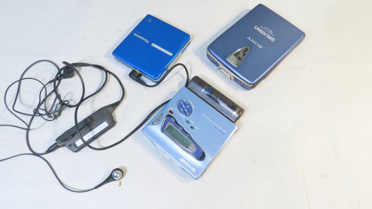 MDポータブル セット SONY WM-EX2 Panasonic SJ－MJ77 SYARP MD-MT 770(再生専用)｜売買されたオークション情報、yahooの商品情報をアーカイブ公開 ...