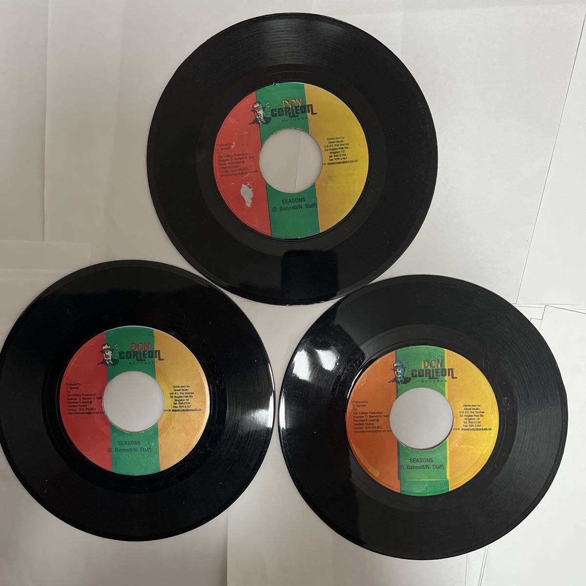 Don Corleon 産Seasons Riddim ”7”レコード 6枚セット /2005年./ 品 まとめ売り/ Jah Cure T ...