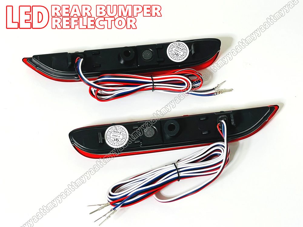 送料込 日産 ④ シーケンシャルウインカー LED リフレクター リア バンパー ライト ノート オーラ E12 E13 SNE13 FE13 e-Power ニスモ