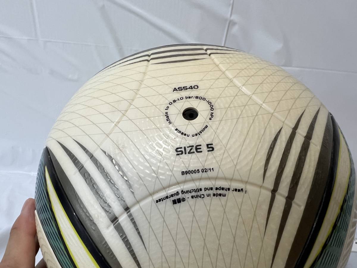 空気バウンド検品済 adidas アディダス サッカー 試合球 公式球 検定球 speedcell スピードセル ジャブラニ AS540 ...