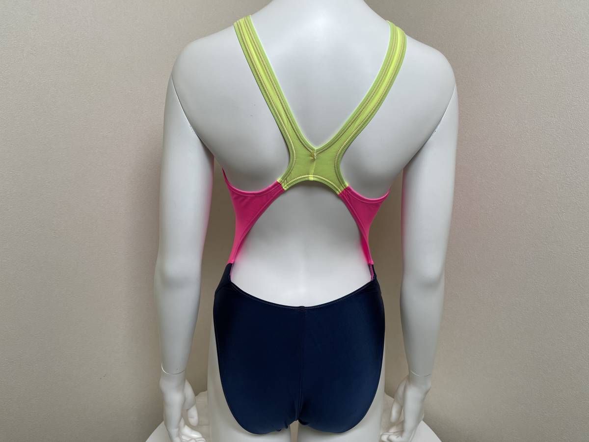 asics アシックス 競泳水着 ハイドロCD ALS86T カラー：ディープブルー / イエロー / ピンク サイズ：XO(ワンピース ...