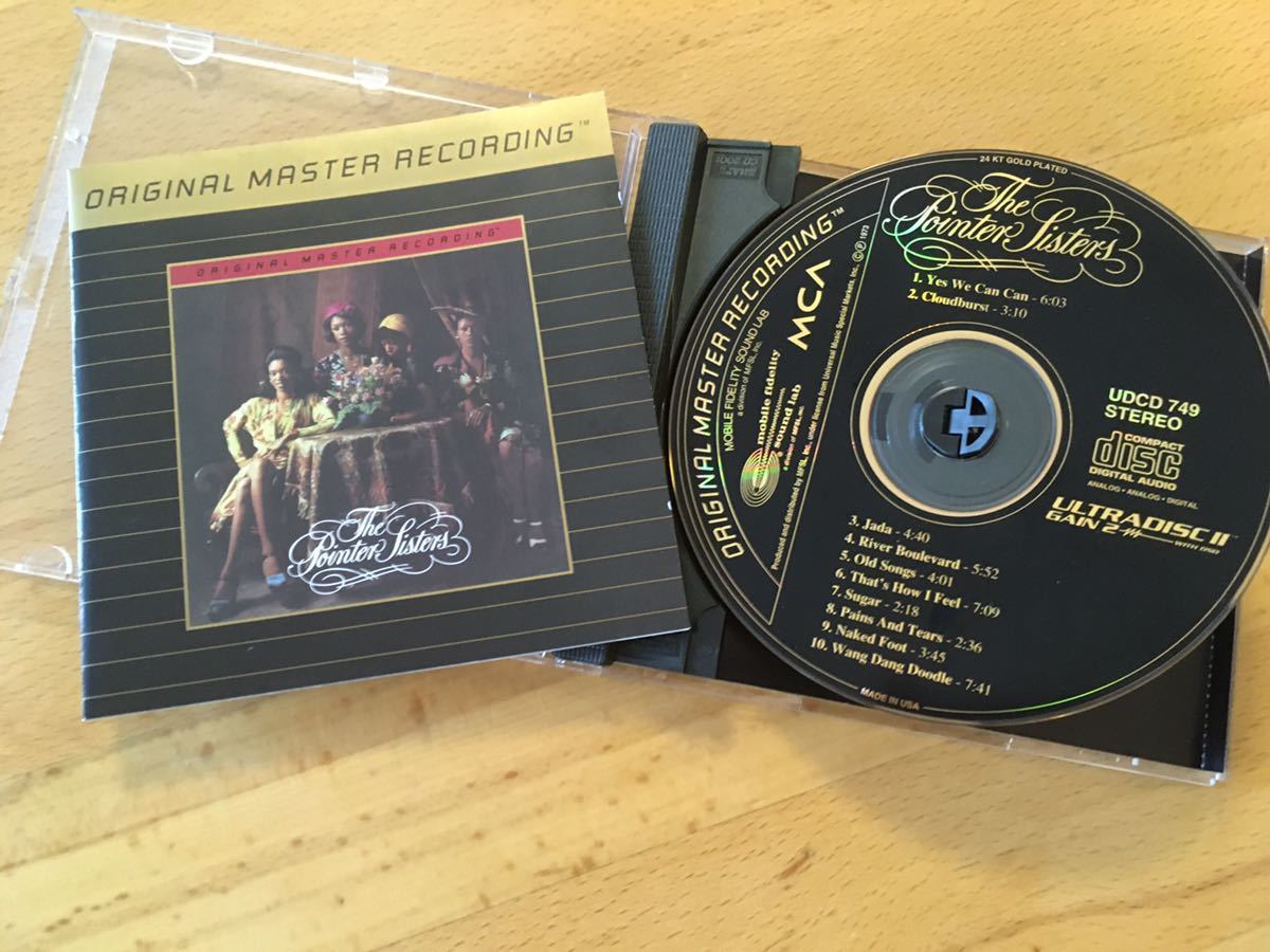 The Pointer Sisters MFSL 24Kt Gold CD ザ ポインター シスターズ Mobile Fidelity ...