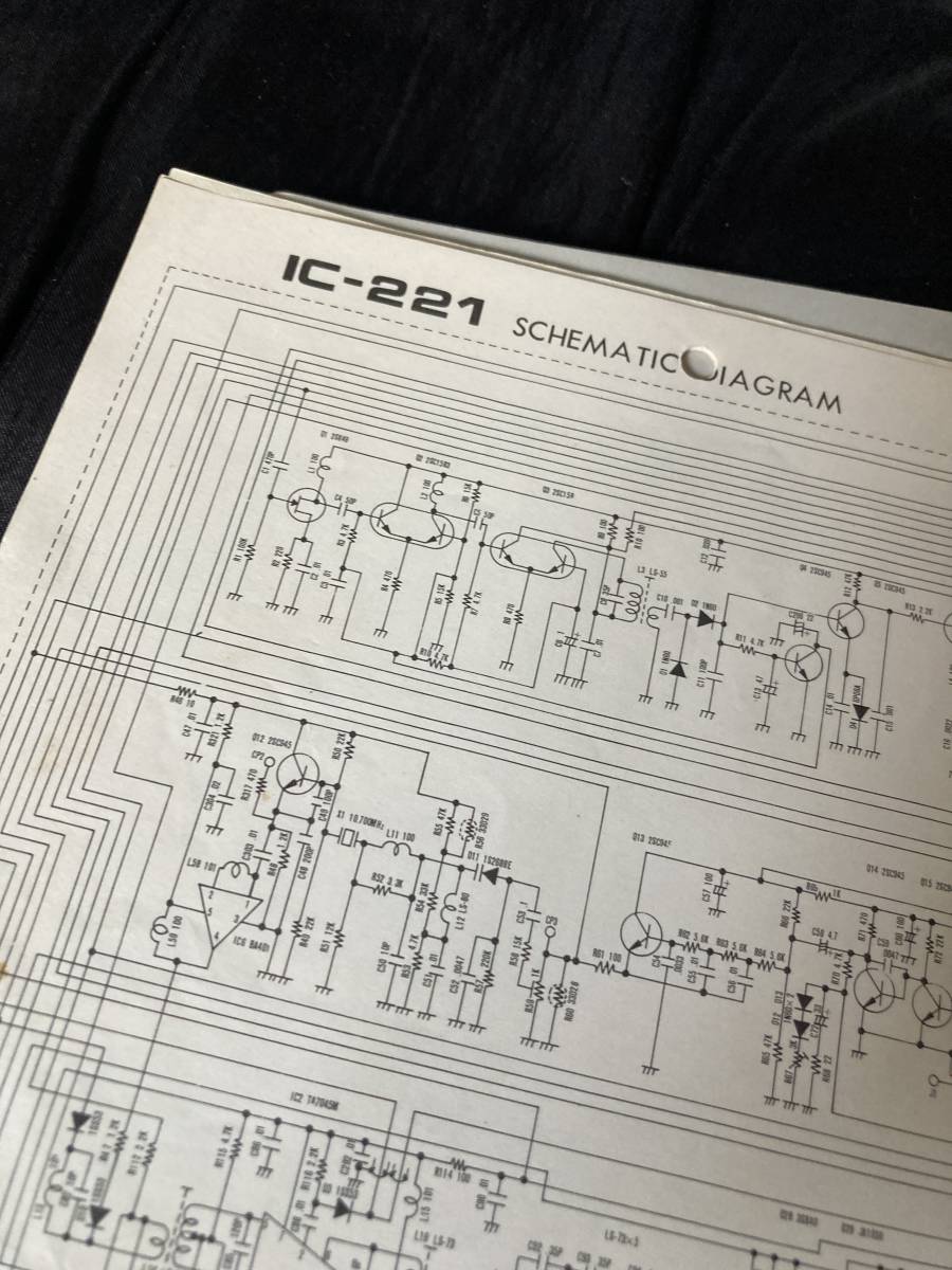 ICOM IC-221 & IC-RM1 取扱説明書 原本 回路図 マニュアル 2m 144MHz アイコム(その他)｜売買されたオークション ...