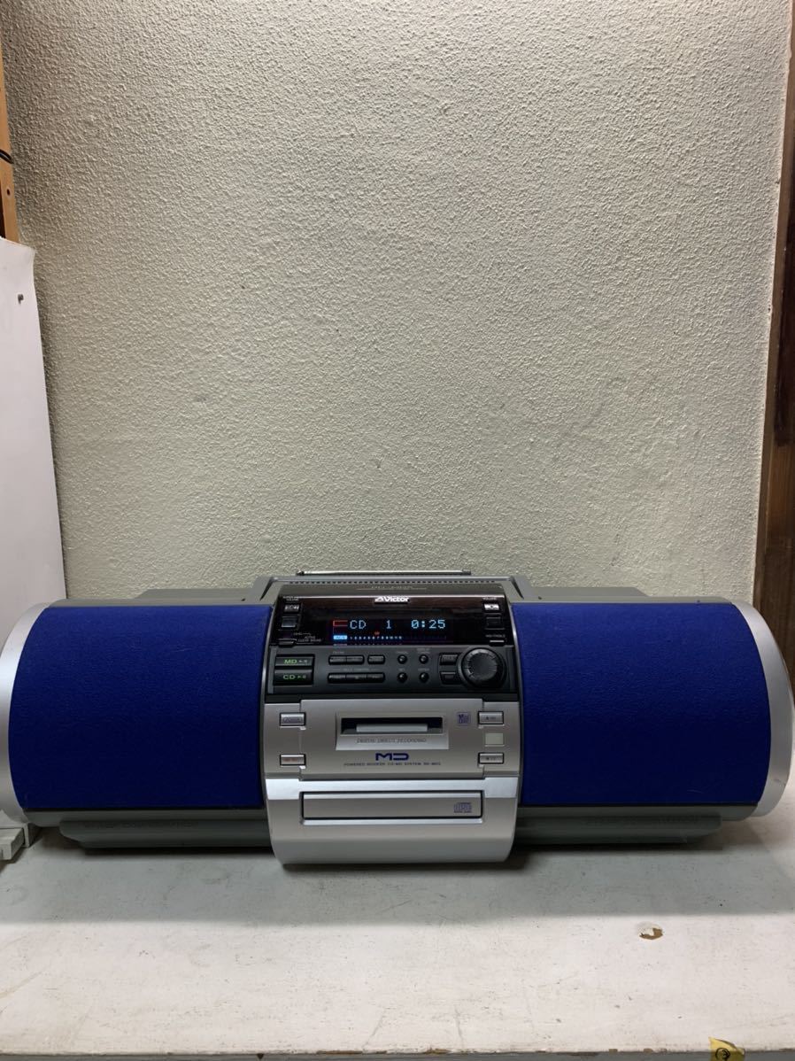Victor RD-MD5 POWER WOOFER CD-MD SYSTEM ドデカラジカセCDMD 98年式 ウーハー 迫力満点 ビクター ...