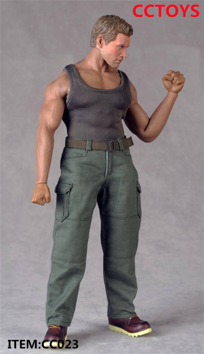 1/6 男性フィギュア CCTOYS CC023B タンクトップ グレー色 tbleague M33 M34 M35 筋肉男性素体専用(G.I ...