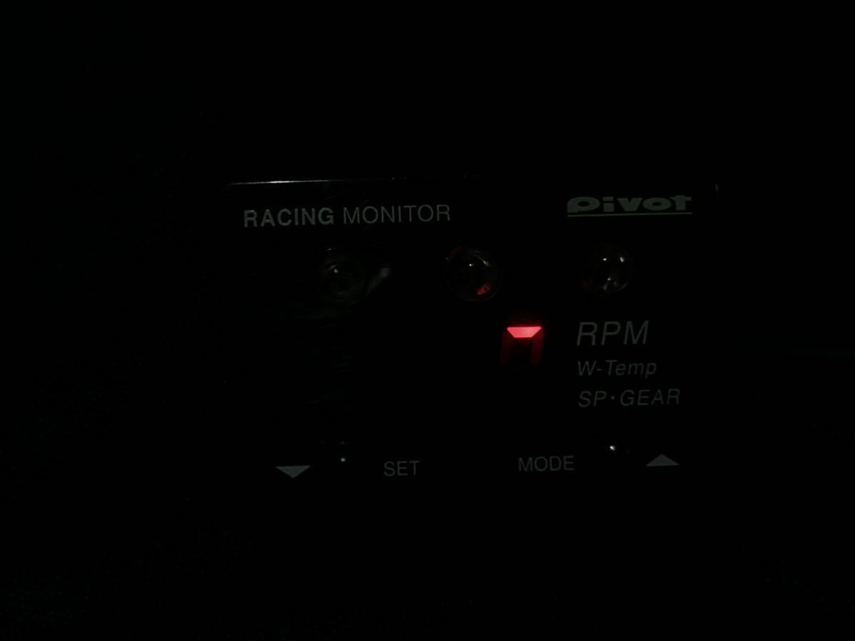 Pivot RACING MONITOR RM-07r タコメーター シーケンシャルシフトランプ 水温計 ギアポジション スピード レーシング ...