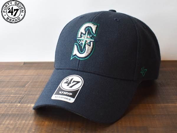 H229 品 47 Brand 47ブランド MVP フリーサイズ MLB SEATTLE MARINERS マリナーズ 帽子 キャップ(野球 ...