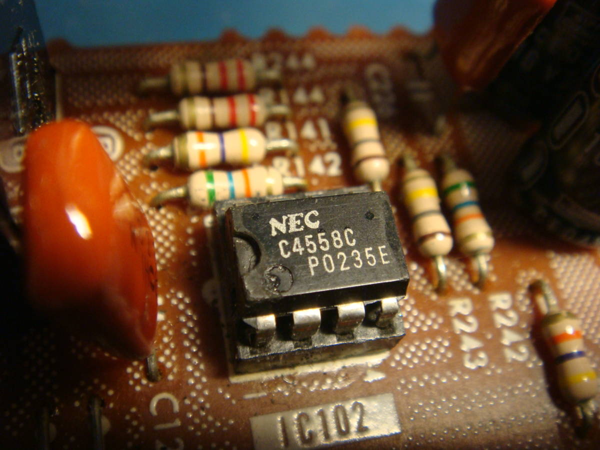Vintage NEC オペアンプ 艶有 C4558C UPC 4558C P0235E C258エフェクター 4558系 1980年製造の ...