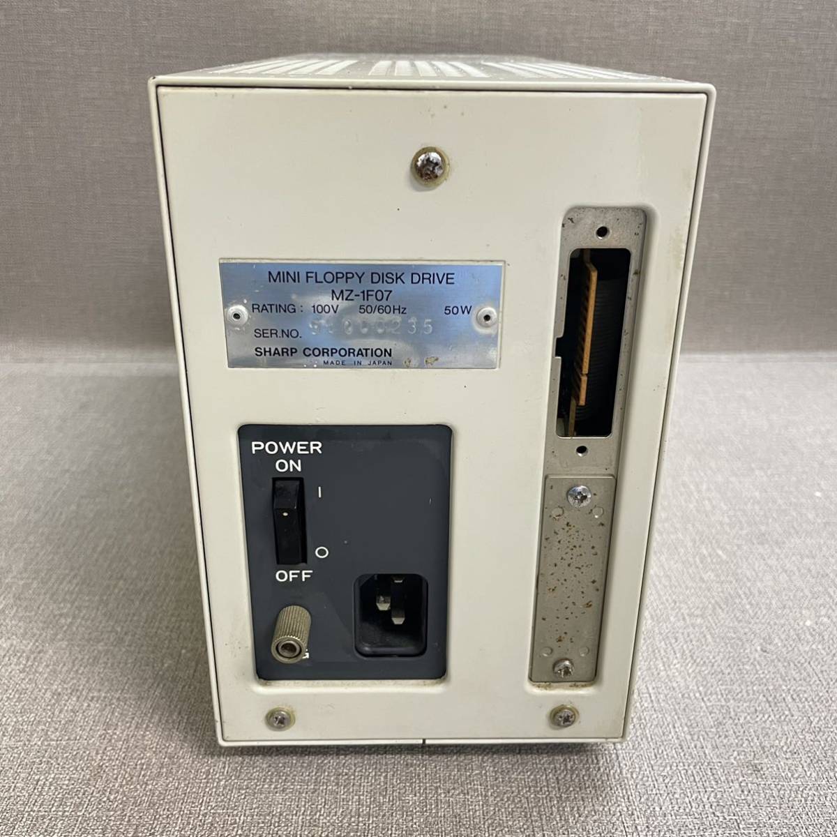 I-4 SHARP シャープ MINI FLOPPY DISK DRIVE ミニフロッピーディスクドライブ MZ-1F07 8(外付け)｜売買 ...