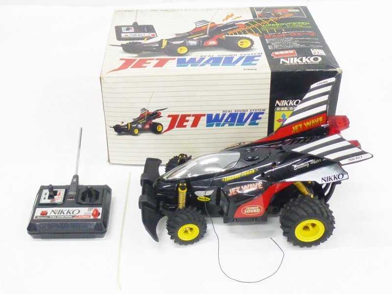 01 00-000000-00 S 77 NIKKO ニッコー JET WAVE ジェットウェーブ 1/16スケール ラジコン 箱付き 昭和 ...