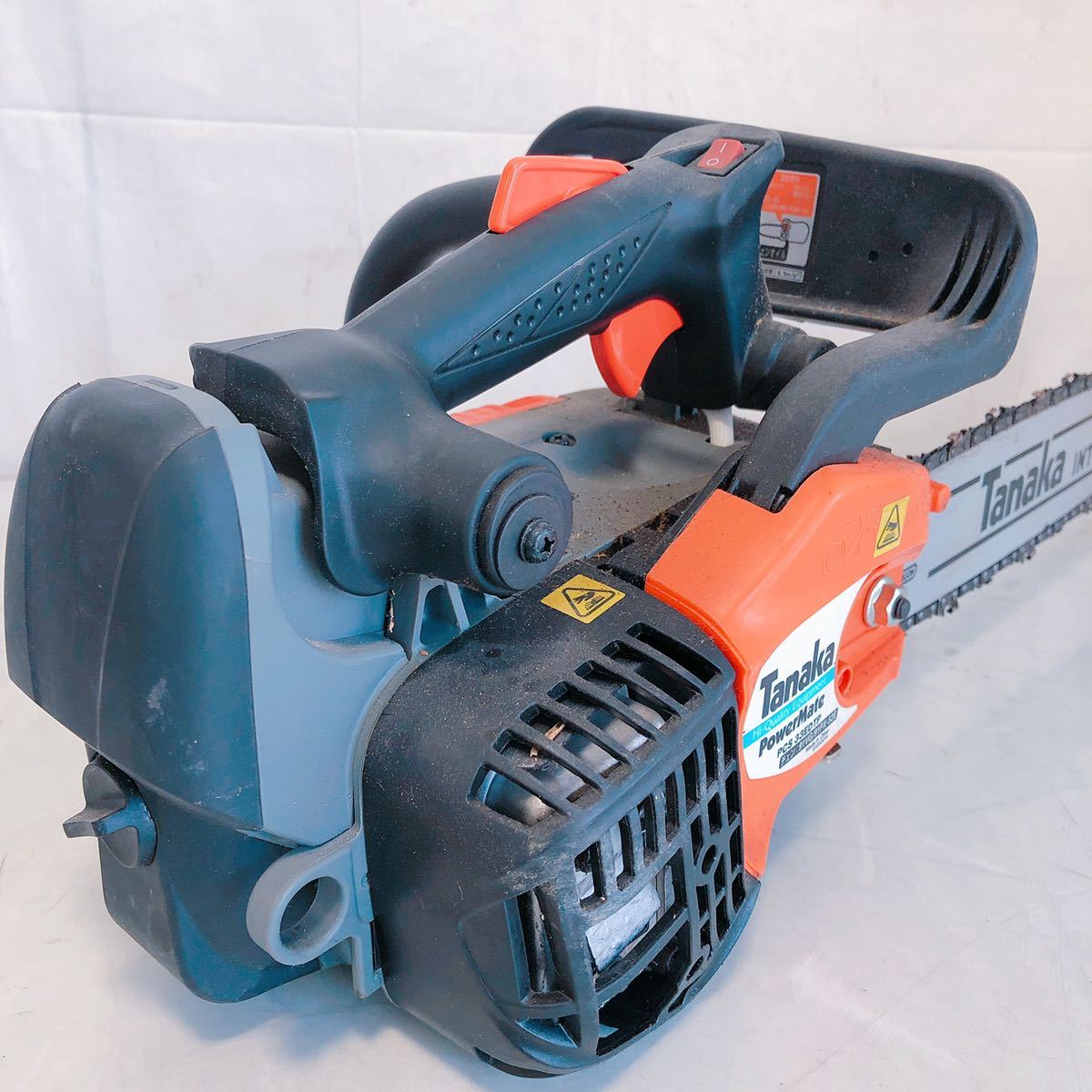 8B7 TANAKA タナカ エンジン チェーンソー POWER MATE PCS 33ED TP E325001A 動作未確認 傷汚れ有 ...