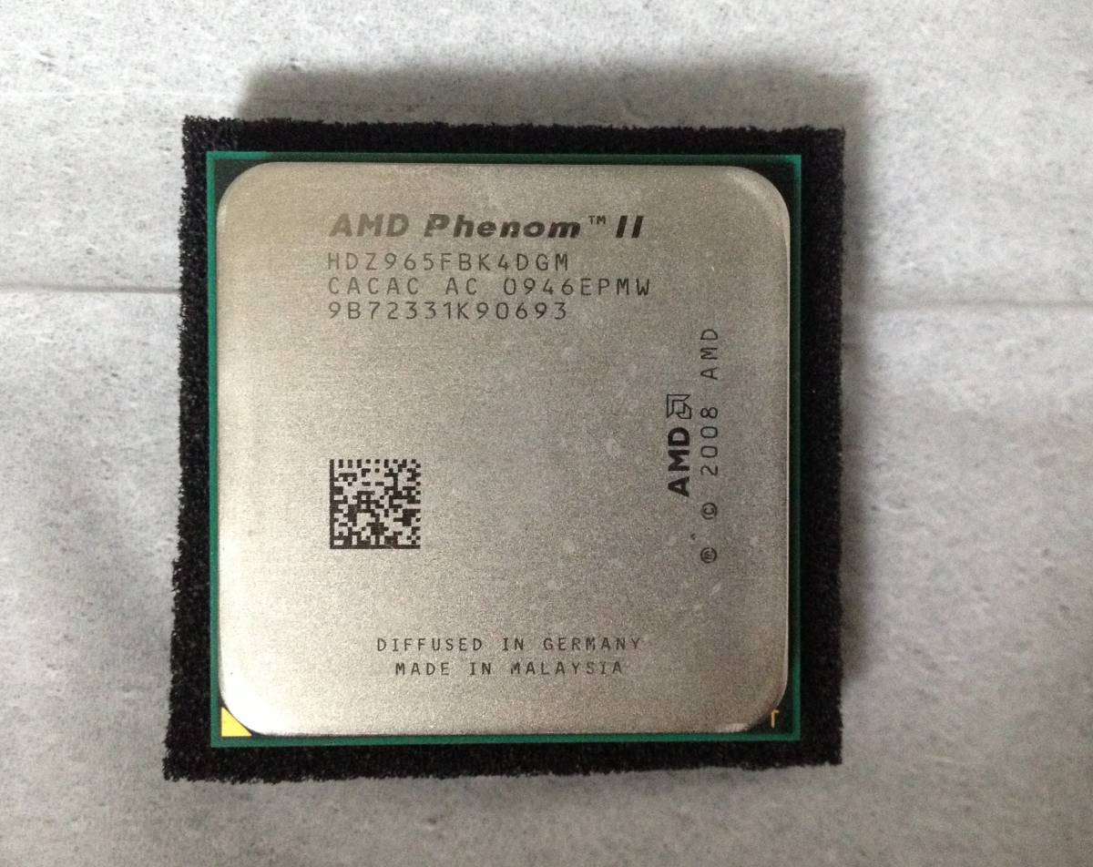 AMD Phenom II X4 965 BE Black Edition /CPU socket AM3 /HDZ965FBK4DGM ...