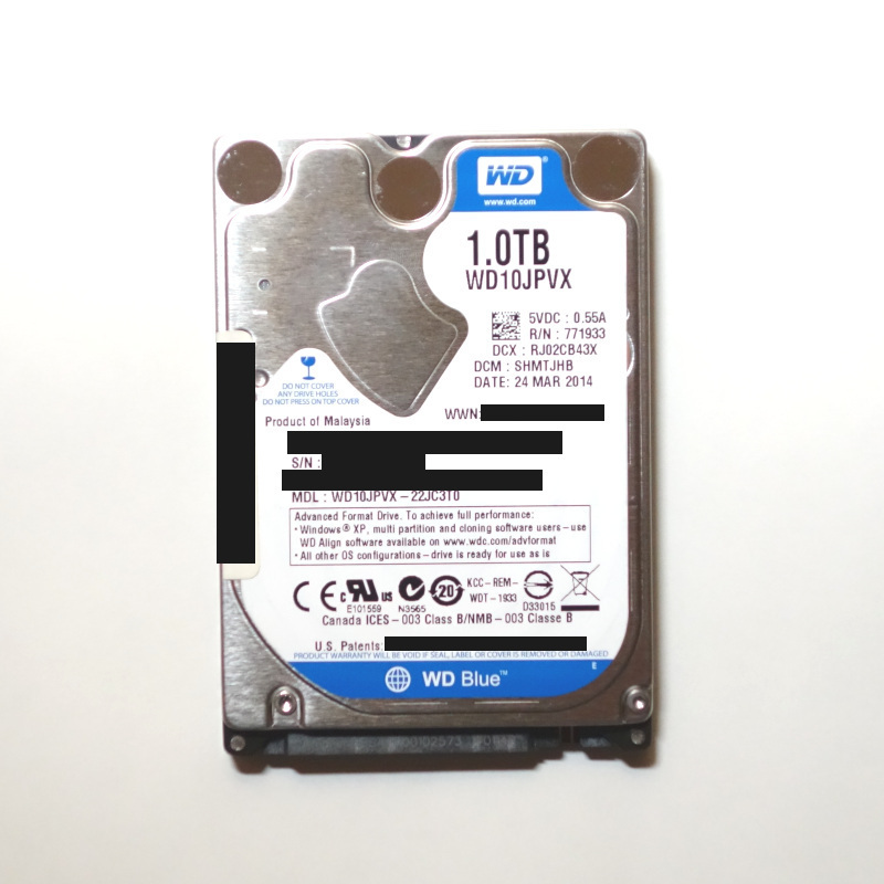 2.5インチ HDD 1TB WESTERN DIGITAL Serial ATA 9.5mm WD10JPVX(500GB～)｜売買された ...