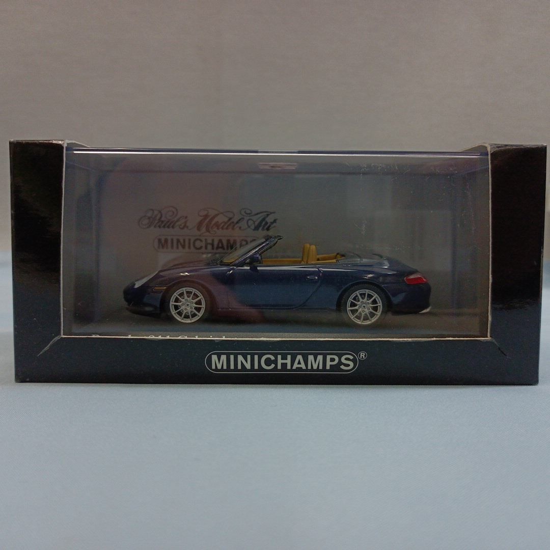 MINICHAMPS Porshe 911 Cabriolet 2001 ブルーメタリック 1/43 ポルシェ オープンカー ミニチャンプス ...