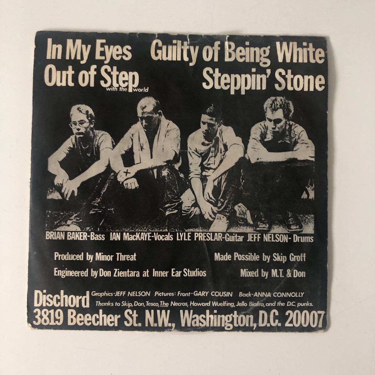 minor threat in my eyes 1st press red vinyl fugazi dischord black flag ...