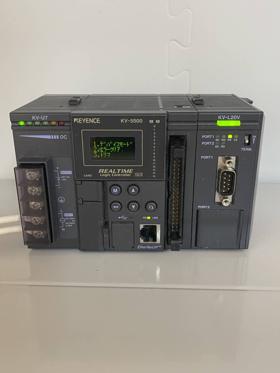 KV-5500 セット KEYENCE プログラマブル コントローラ KV-5000/3000 シリーズ EtherNet/IP 内蔵 CPU ...