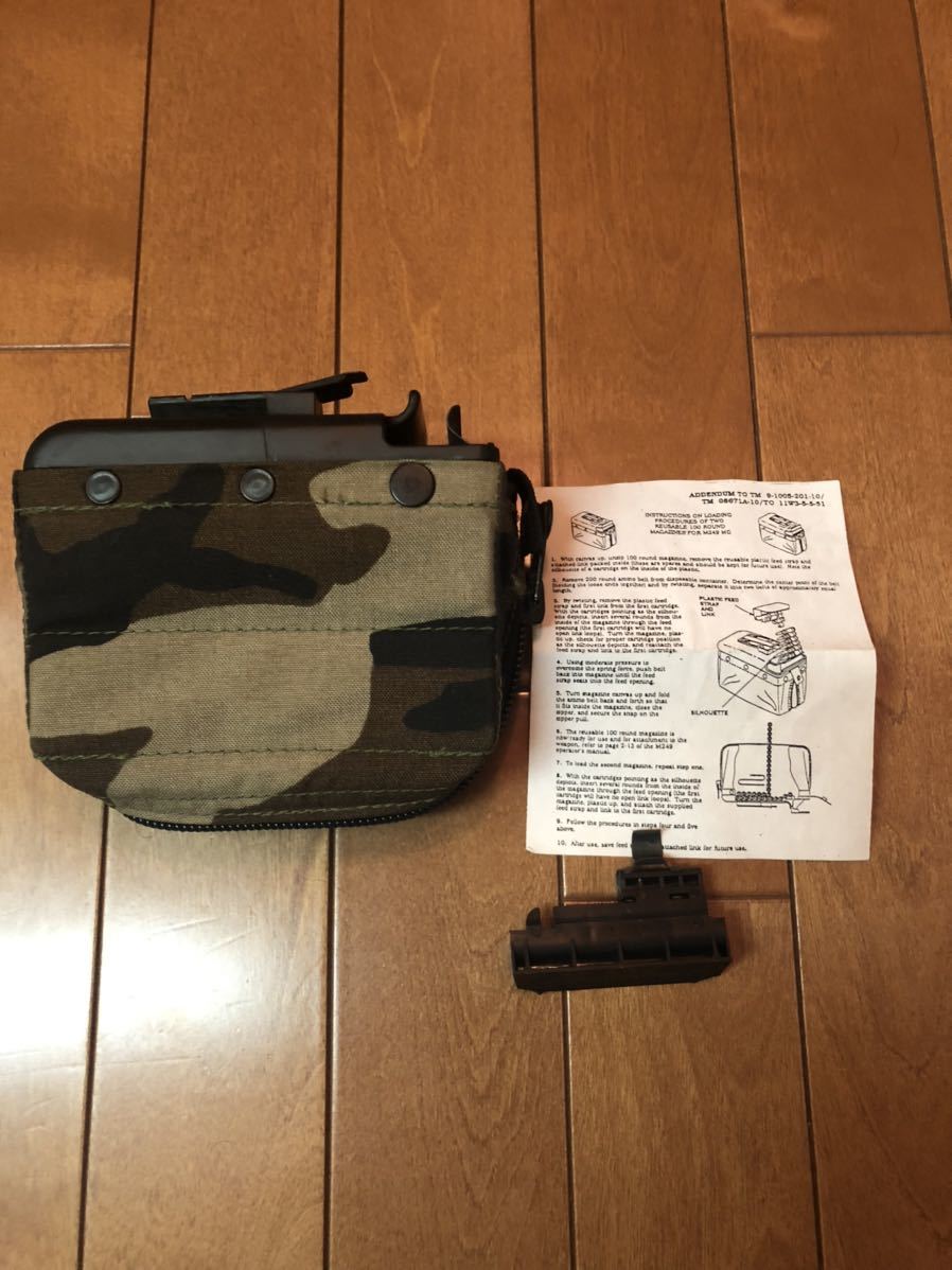 実物加工 M249 100連マガジン ポーチ G&P取付加工品 devgru seal oda cag delta lmt minimi ...
