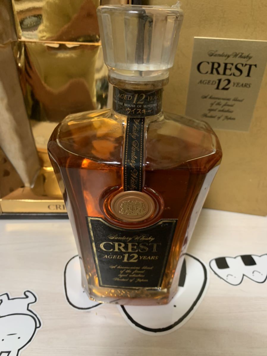 SUNTORY WHISKY サントリーウイスキー クレスト12年 古酒 化粧箱 720ml(日本)｜売買されたオークション情報、yahooの商品情報をアーカイブ公開 - オークファン ...