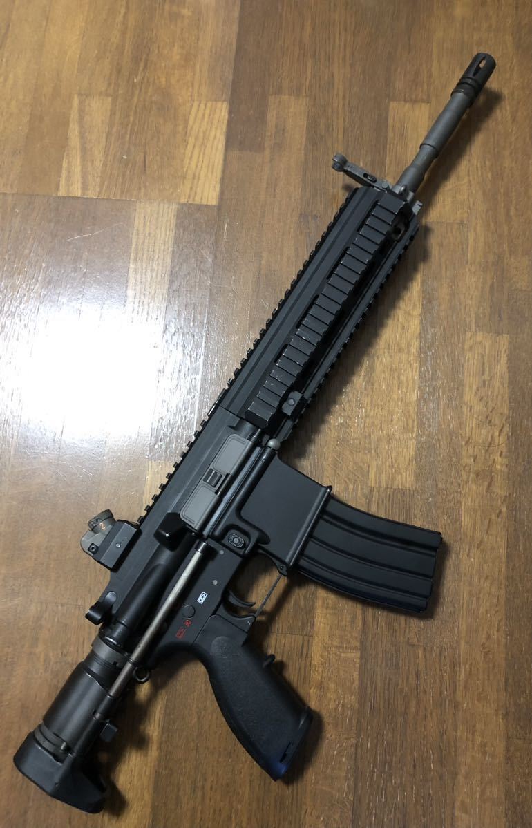 We-tech HK416 PDWストックカスタム GBBR ガスガン ガス漏れ無し BB弾発射動作及びストック伸縮 み ボルトストップ難あり ...